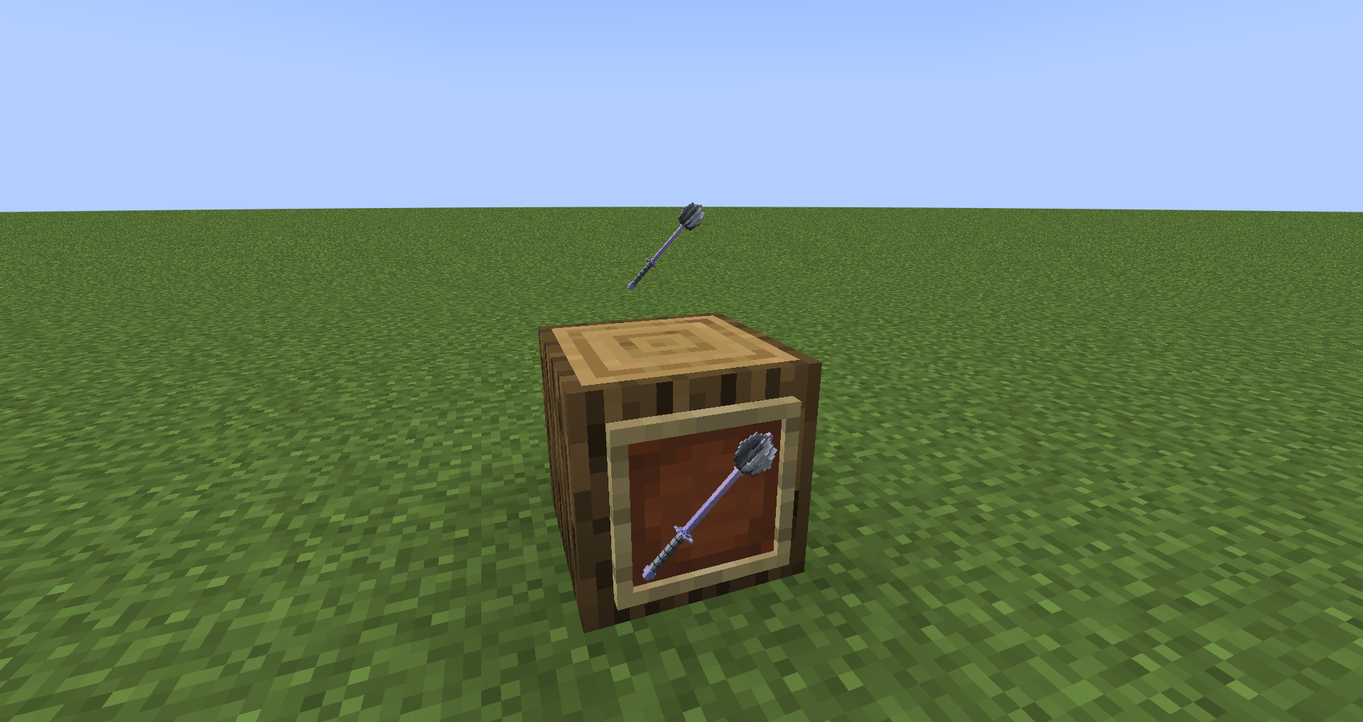 Flanged mace [1.21.1] [1.21] / Текстуры для Майнкрафт / Minecraft Inside