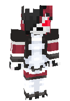 Midnight lycanroc maid / Скины для Майнкрафт / Minecraft Inside