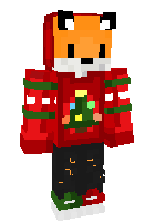 skin_fox_christmas / Скины для Майнкрафт / Minecraft Inside