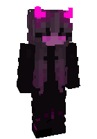 Dark pink neon demon / Скины для Майнкрафт / Minecraft Inside
