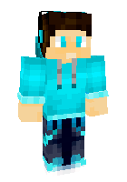 Голубой Геймер / Скины для Майнкрафт / Minecraft Inside